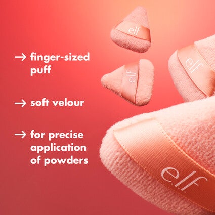 Halo Glow Pinkie Powder Puff Set - 3 | e.l.f. Cosmetics