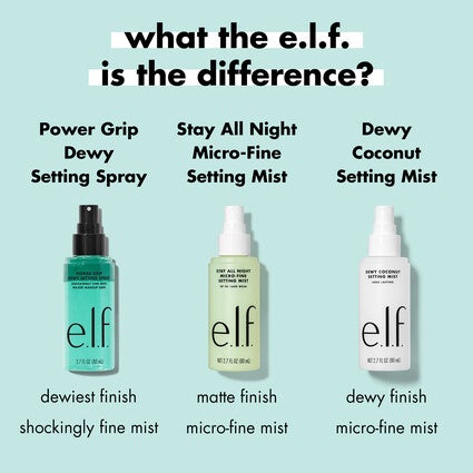 Power Grip Dewy Setting Spray | e.l.f. Cosmetics