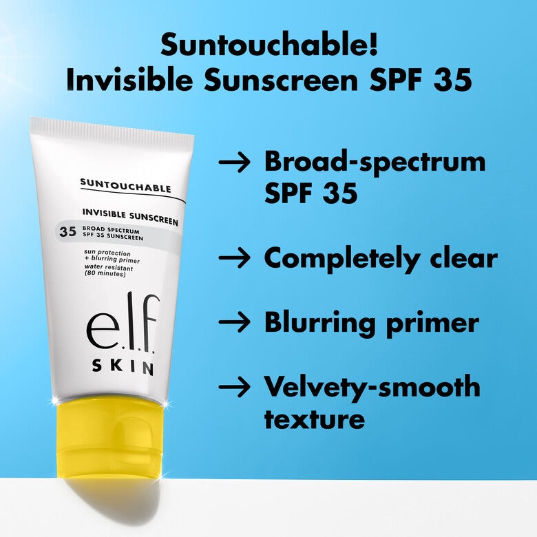 e.l.f. Suntouchable Invisible Makeup Primer w/ Sunscreen SPF 35 | e.l.f ...