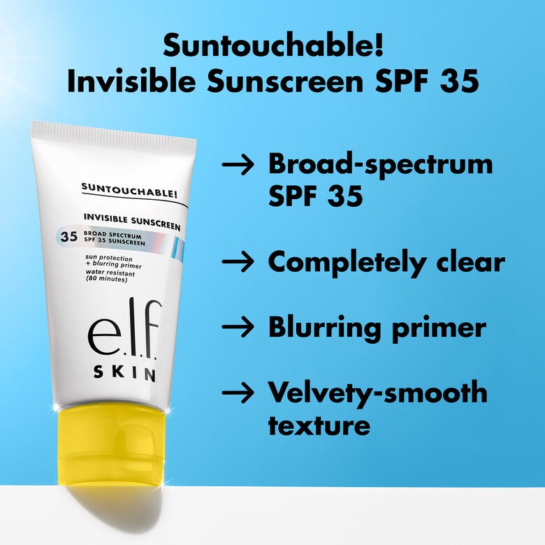 Suntouchable Invisible Primer w/ Sunscreen SPF 35 | e.l.f. Cosmetics