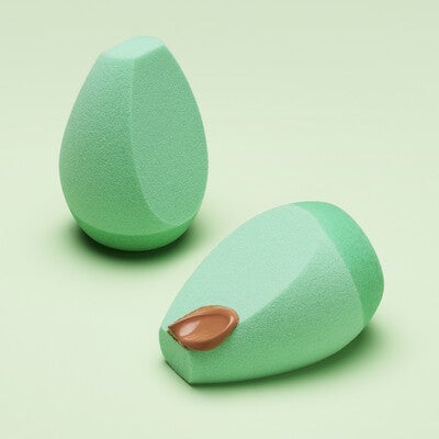 Angled Silicone Makeup Sponge