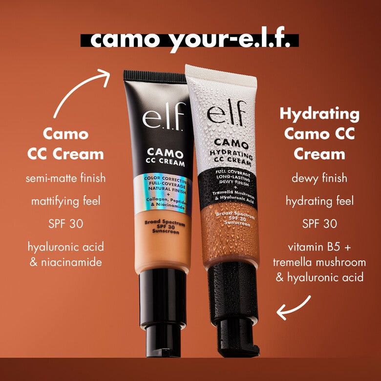 Camo Hydrating CC Cream SPF 30 | e.l.f. Cosmetics