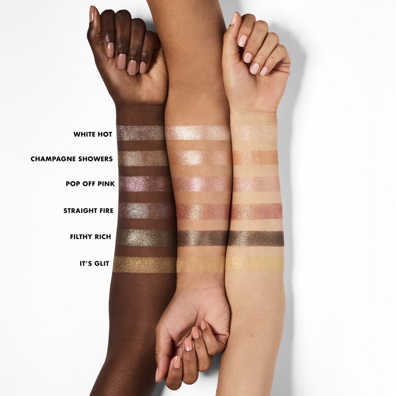 Fine as Fleck Glitter Eyeshadow - Champagne Showers | e.l.f. Cosmetics