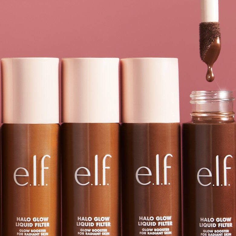 Halo Glow Liquid Filter Complexion Booster - 7 Deep/Rich | e.l.f. Cosmetics