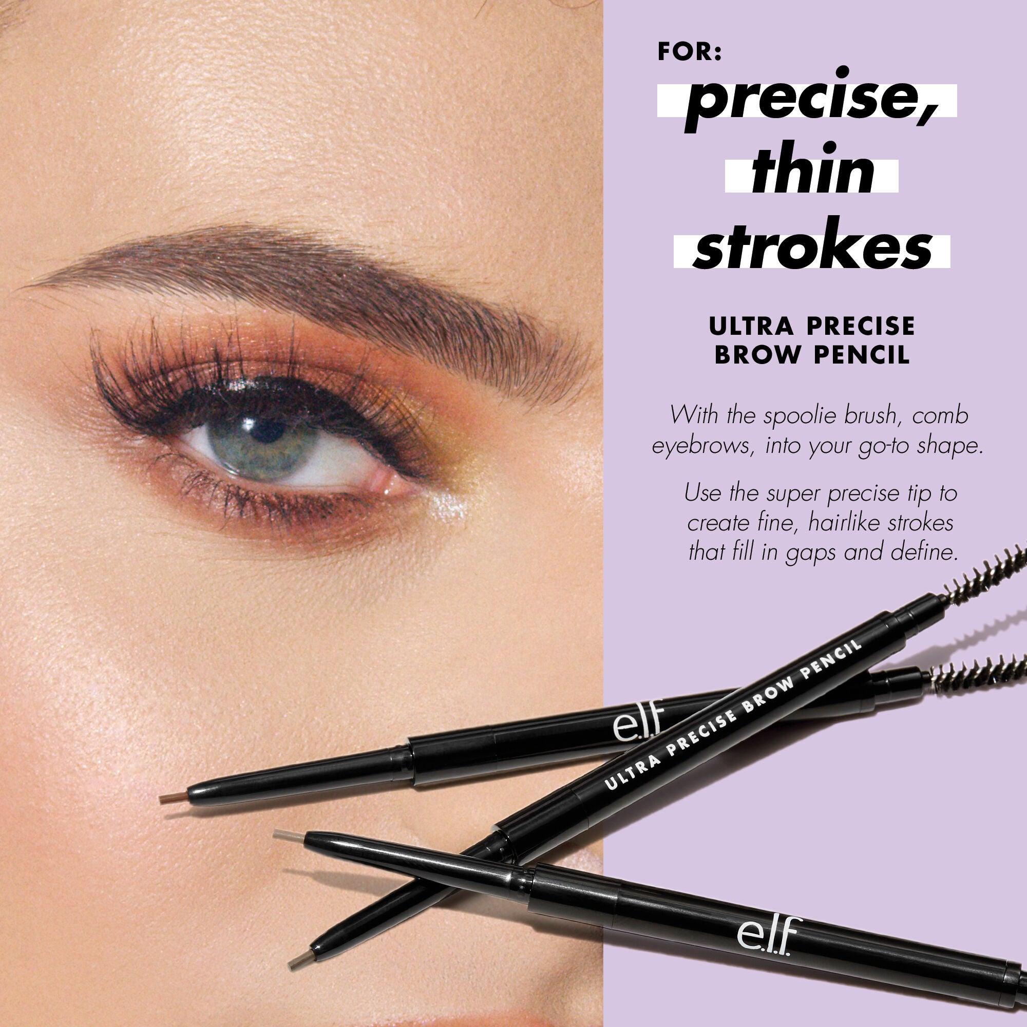 Elf Ultra Precise Brow Pencil With Brush Elf Cosmetics Cruelty Free