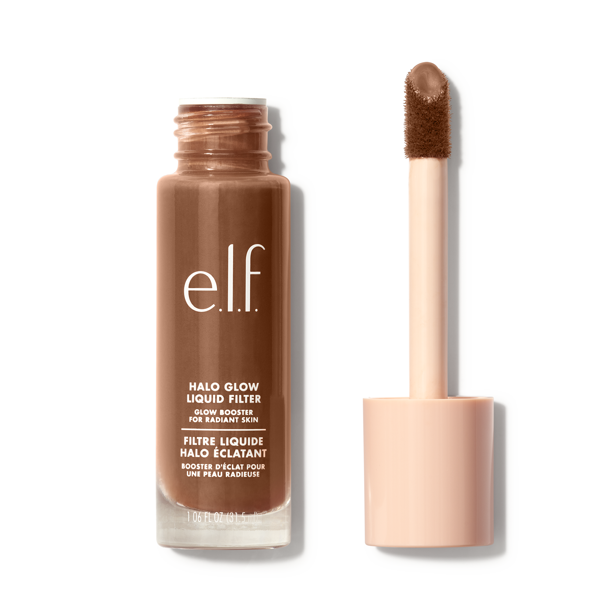 Halo Glow Liquid Filter Complexion Booster - 7 Deep/Rich | e.l.f. Cosmetics