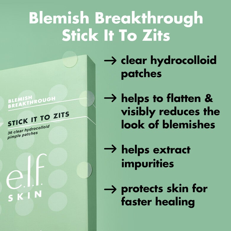 Stick It To Zits Hydrocolloid Pimple Patches | e.l.f. Cosmetics